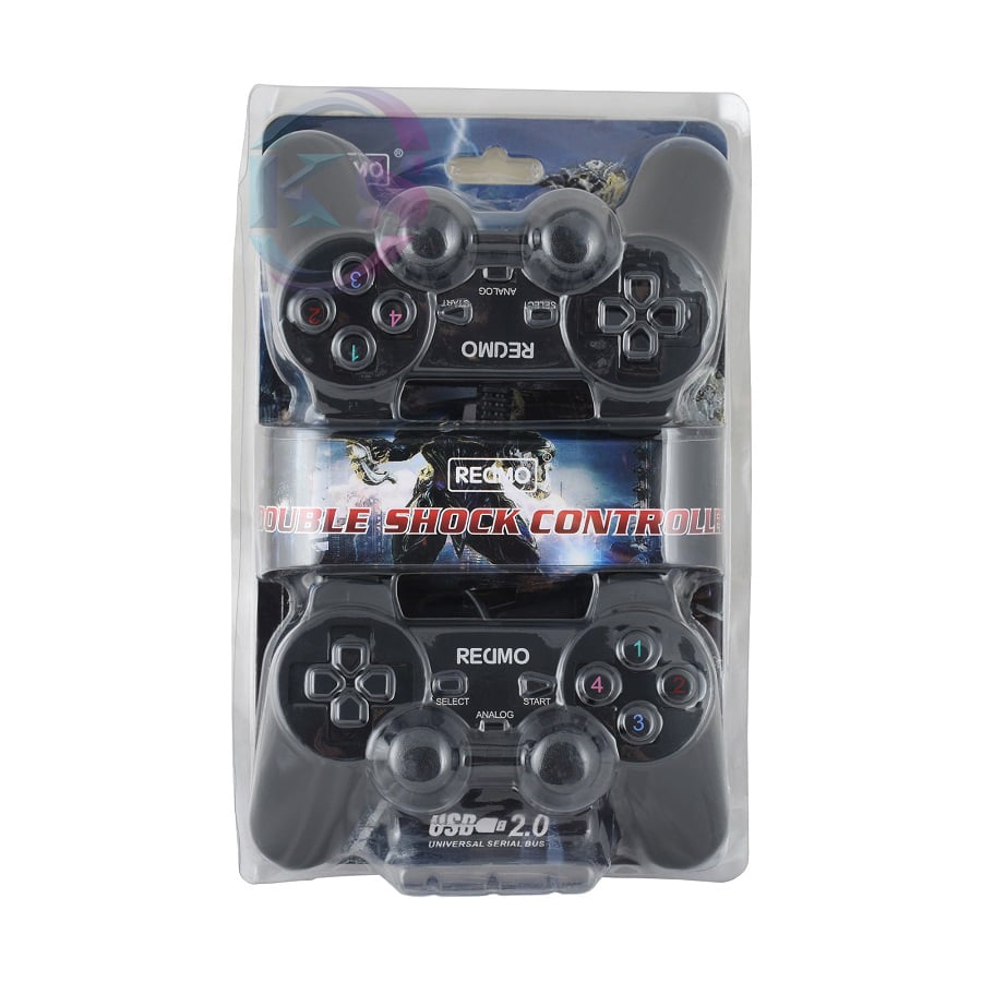 دسته بازی دوبل شوک رسیمو مدل RM-U208D | فروشگاه اینترنتی کیهان استور